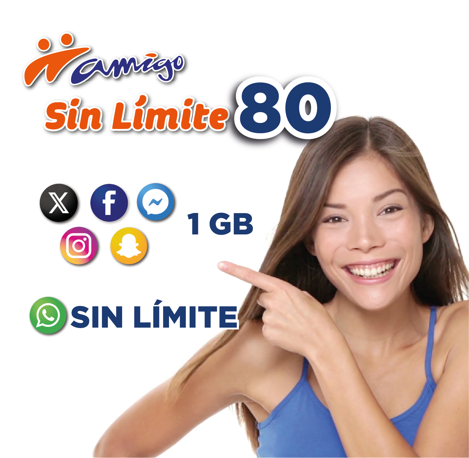 Paquete Amigo Sin Límite 80 | Smartcel R7